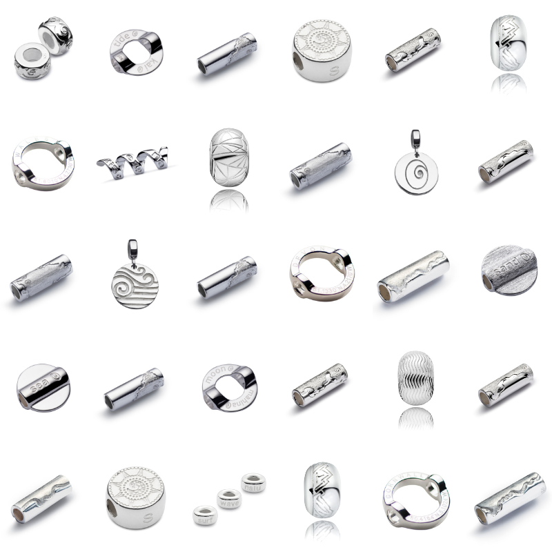 Silver Surf Beads | Sterling Silver Charms | Nalu Beads
